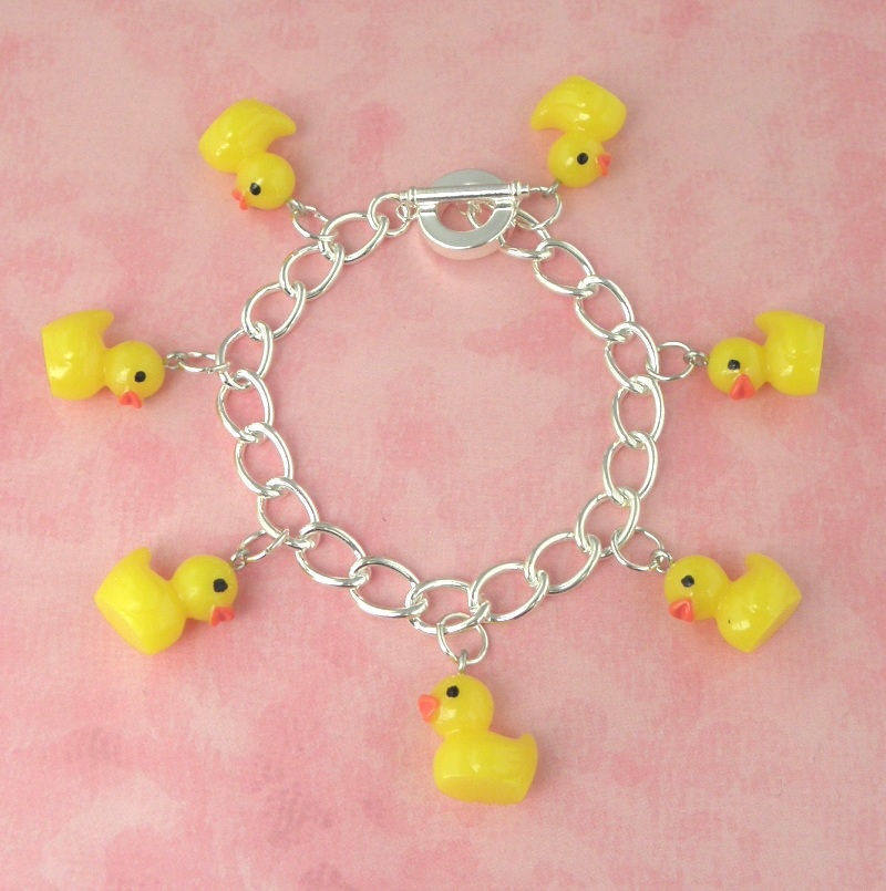 Yellow Rubber Duck Charm Bracelet – Biohazard Candy