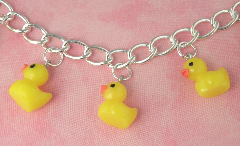 Yellow Rubber Duck Charm Bracelet – Biohazard Candy