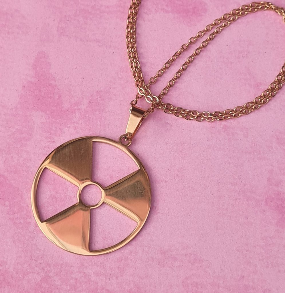 Gold Radioactive Necklace – Biohazard Candy