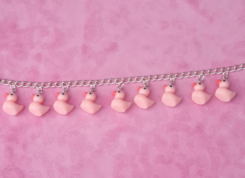 Pink Rubber Duck Charm Bracelet – Biohazard Candy