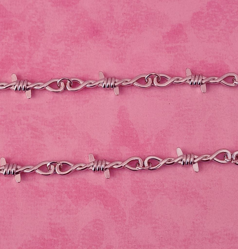 Silver Barb Wire Choker Necklace – Biohazard Candy